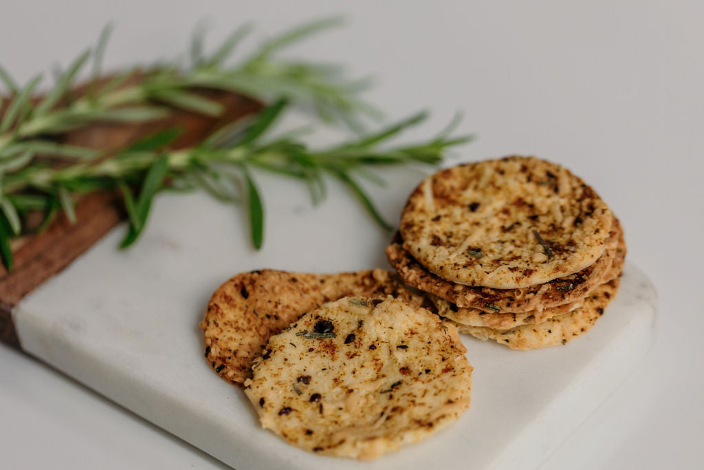 Parmesan Cheese & Rosemary – Lulu's Crackers